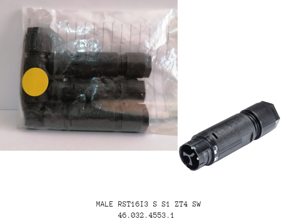 Connector RST16I3 S S1 ZT4 SW - SENSOTECHNIK